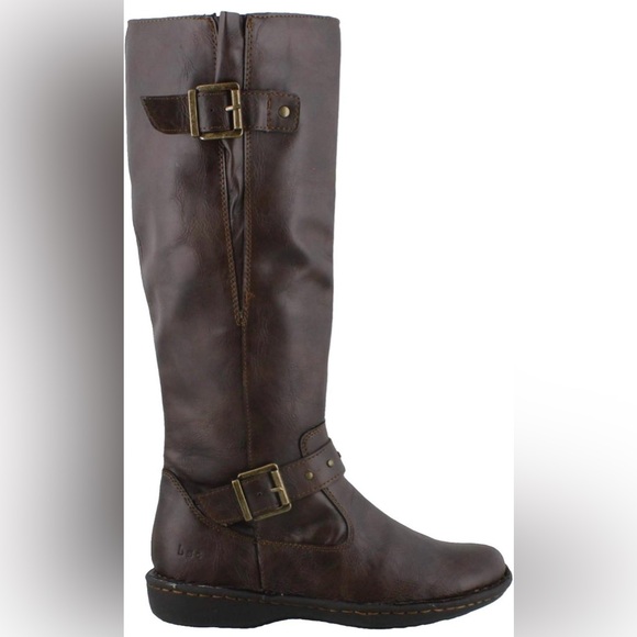 boc | Shoes | Boc Austin Faux Leather Flat Knee High Boots Size 75 Wide ...